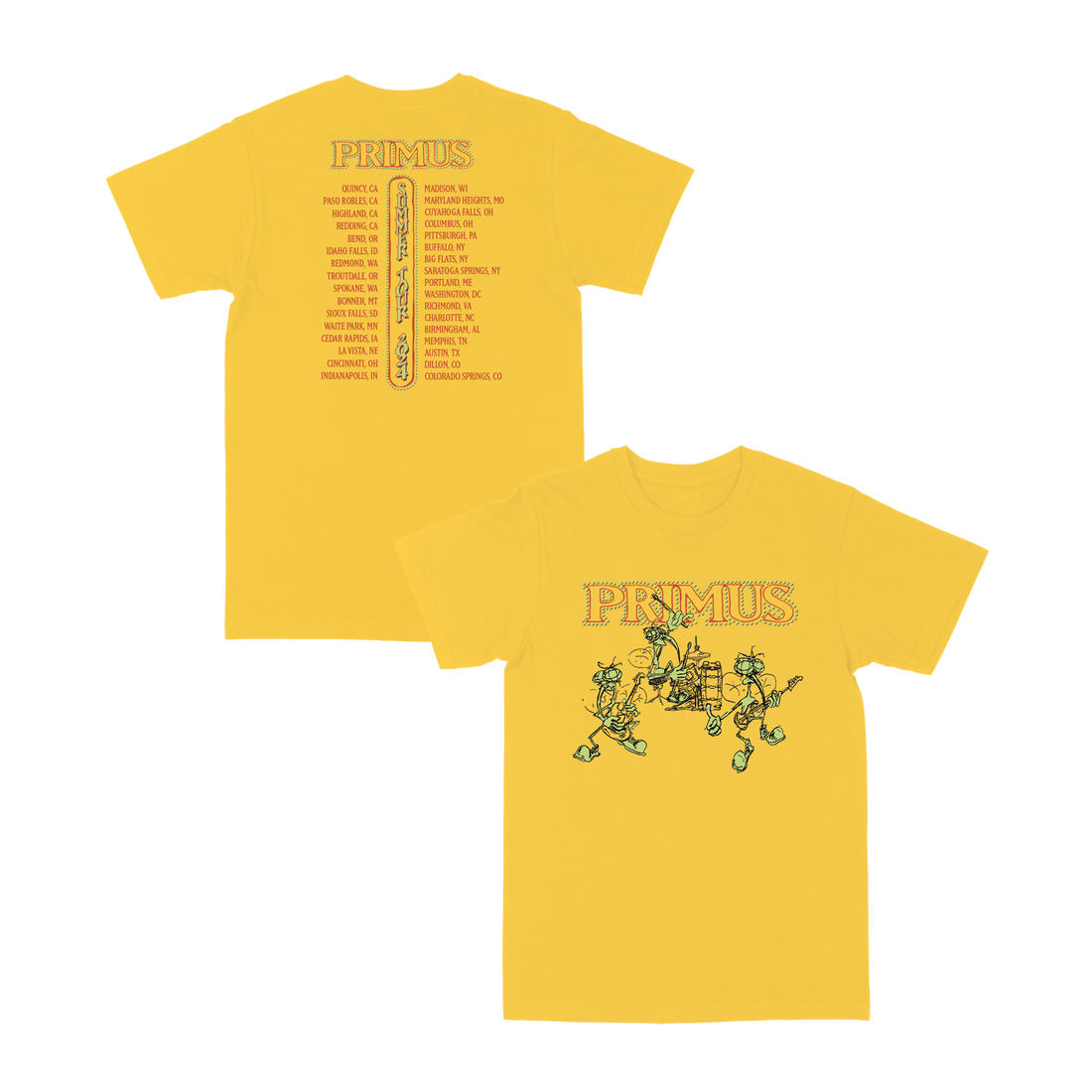 Primus - Skeet Band Summer 2024 Tour T-Shirt – Club Bastardo